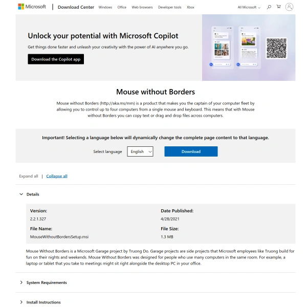 Mouse Without Borders › LinkIndex