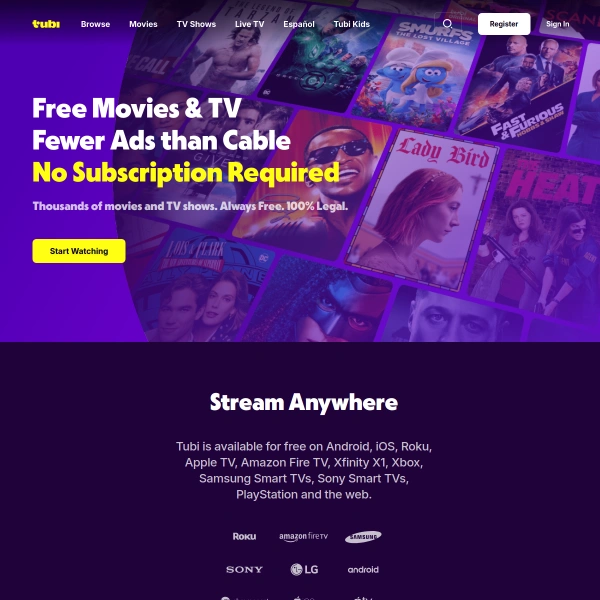 Tubi TV › LinkIndex